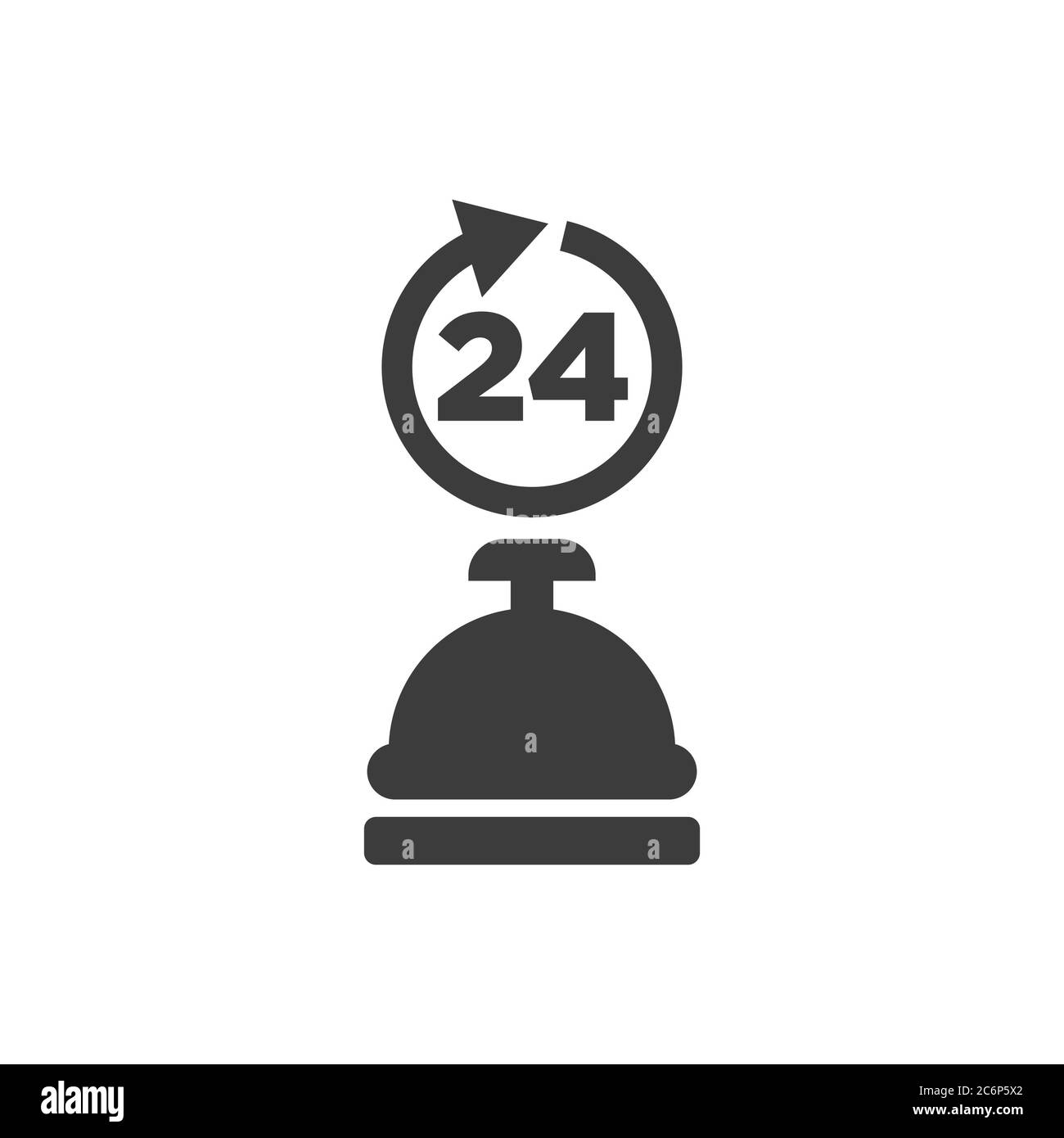 Hotel service bell icon Stock Photo - Alamy