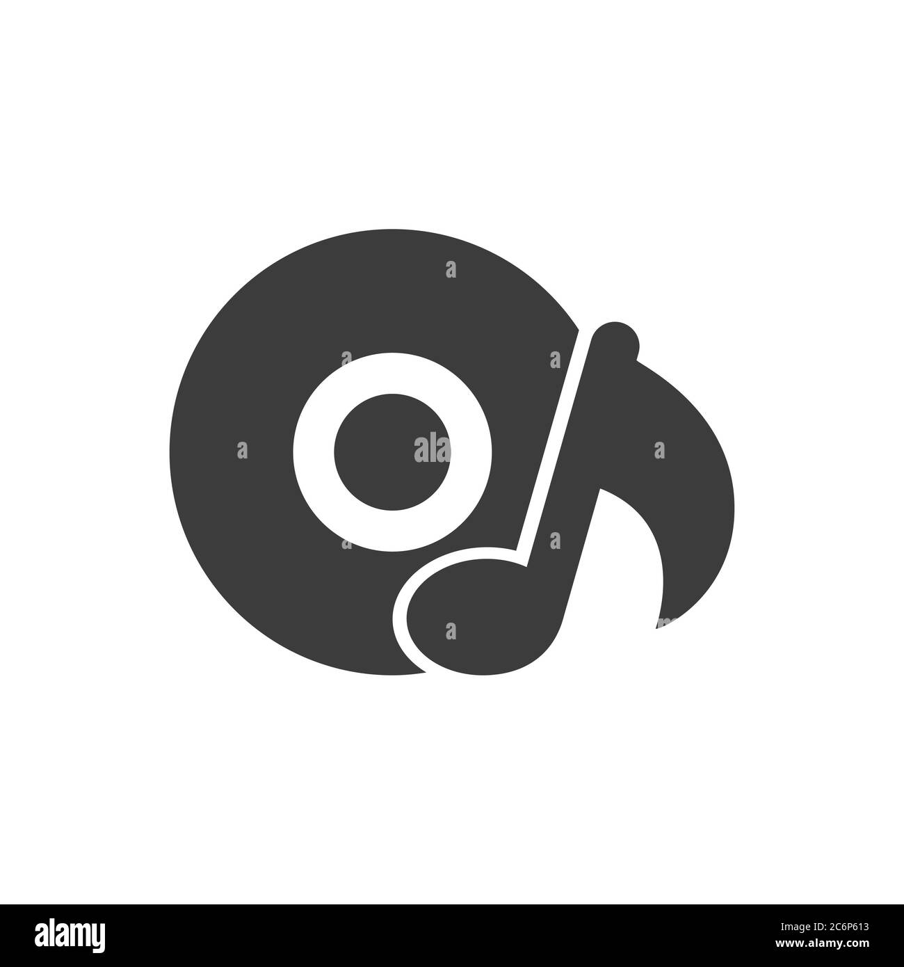 Music disc icon Stock Photo - Alamy
