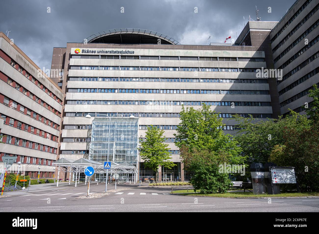 Lund, Sweden - July 9, 2020: The main building of the Scania University ...
