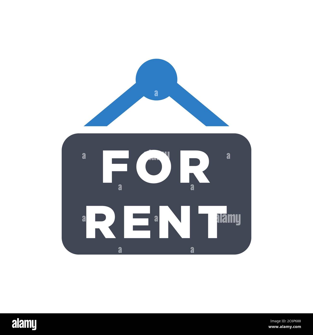 For rent sign icon Stock Photo - Alamy