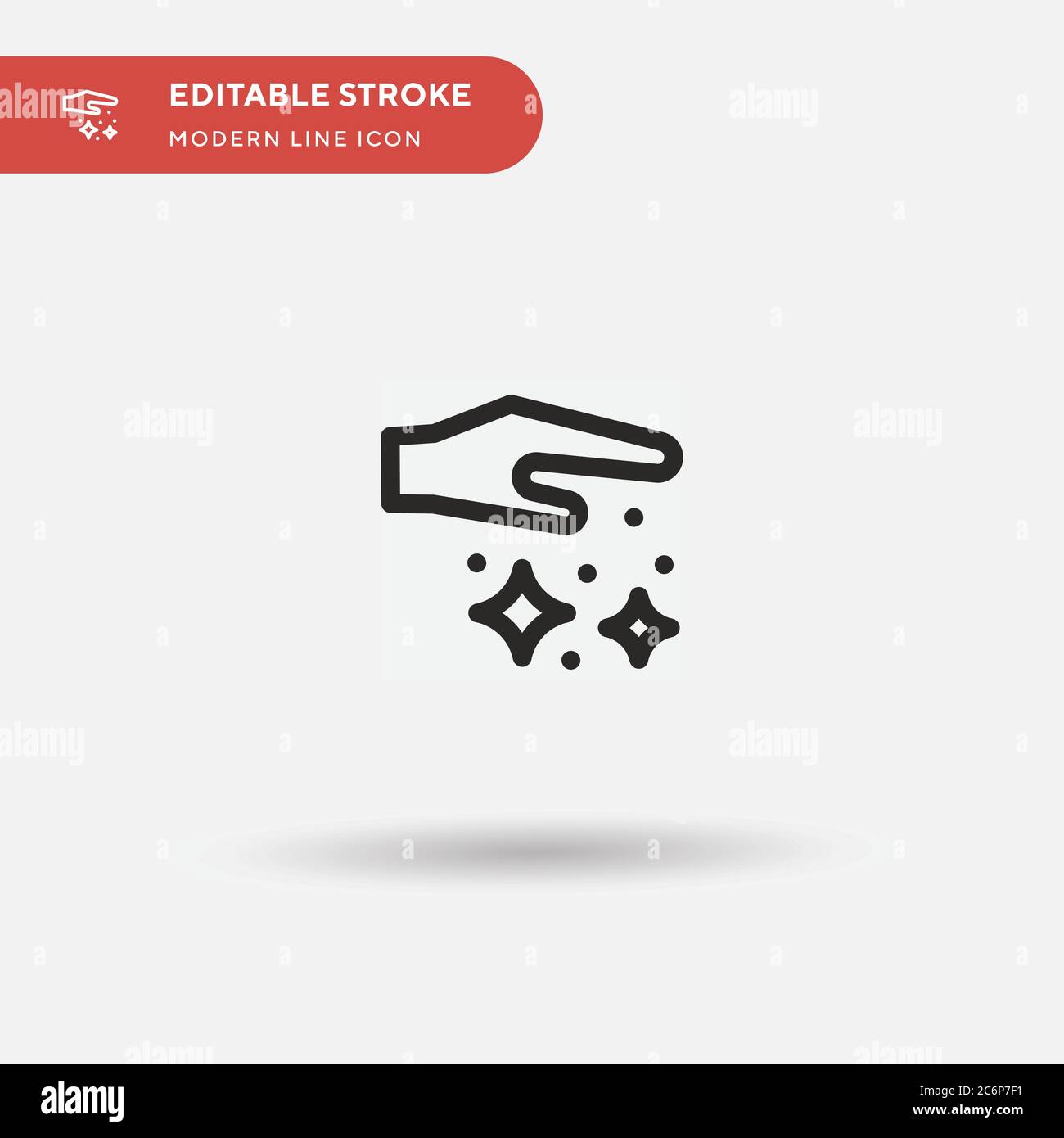 Dust Simple vector icon. Illustration symbol design template for web ...