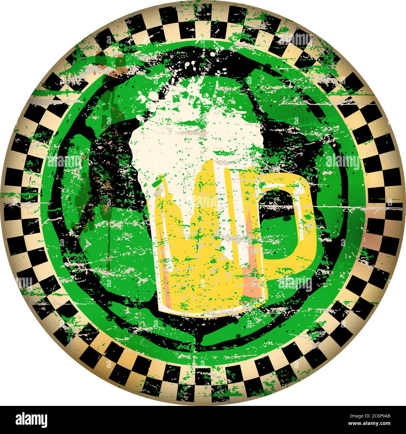 football and beer sign,vector Stock Vector Image & Art - Alamy