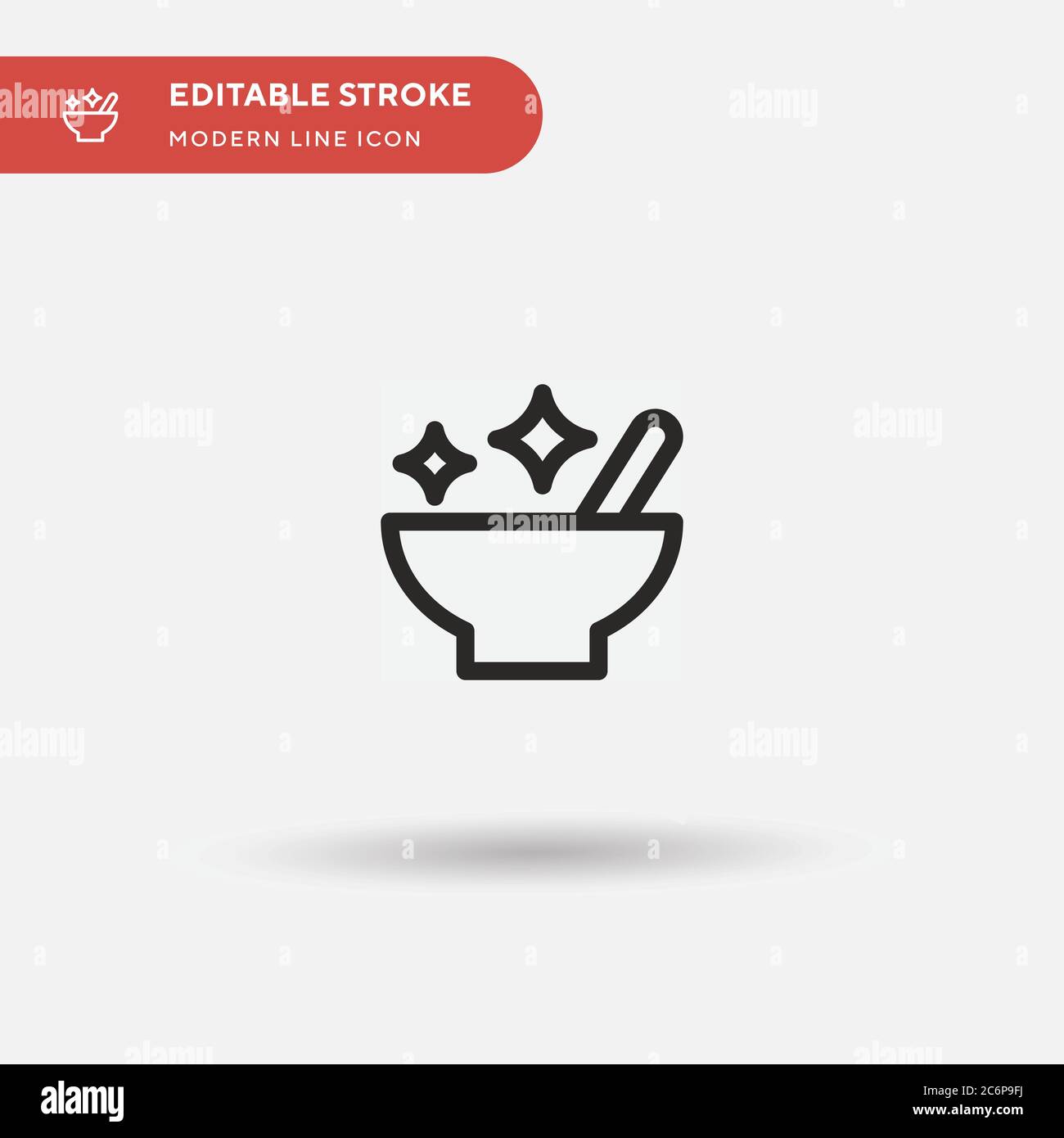 Mortar Simple vector icon. Illustration symbol design template for web ...
