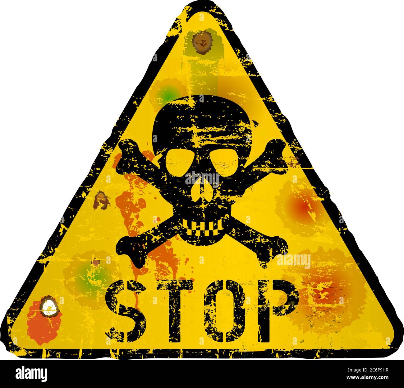 Keep out sign, warning sign,authorized personel only sign, grungy ...