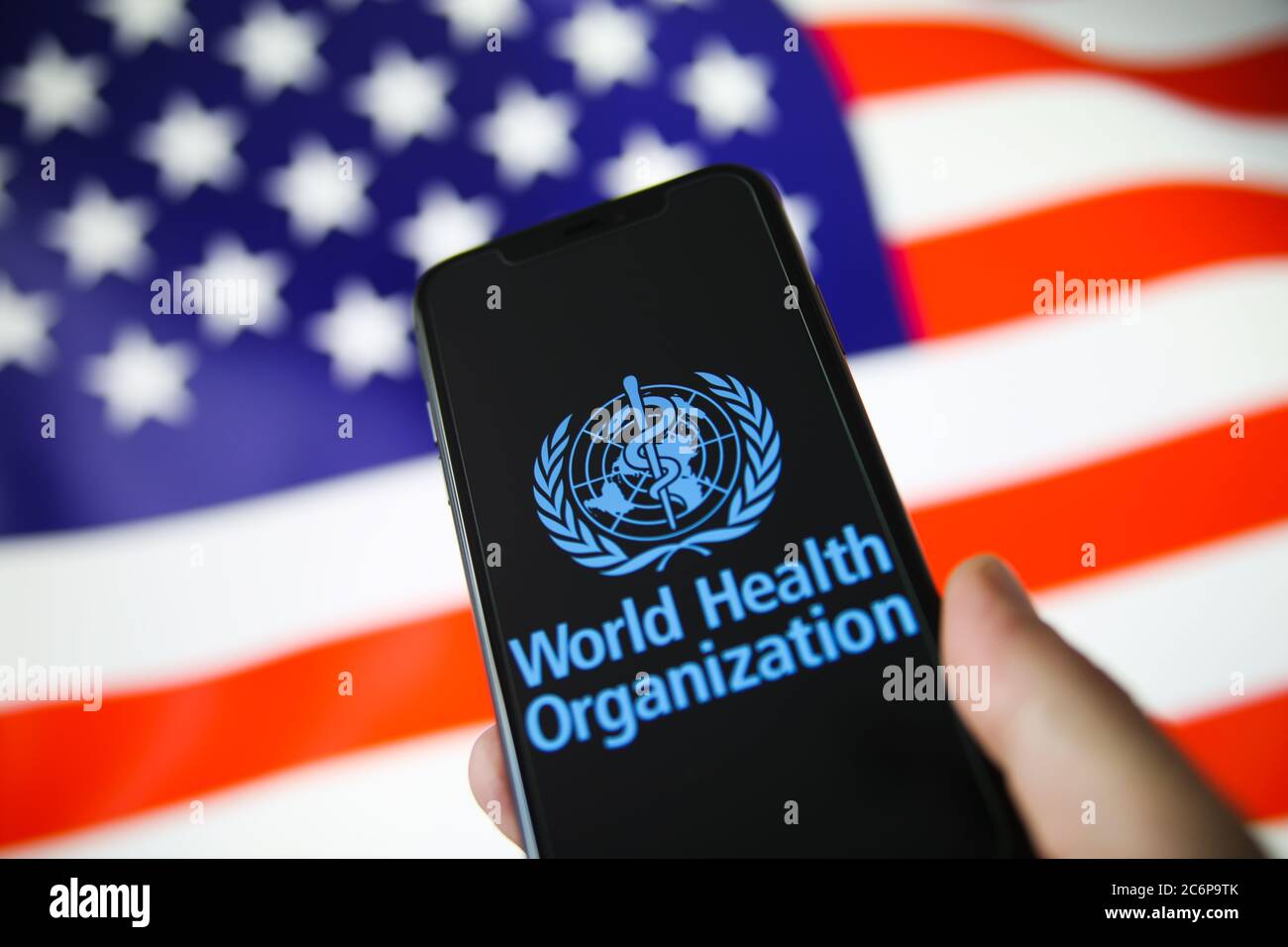 World health organization who flag hi-res stock photography and images ...