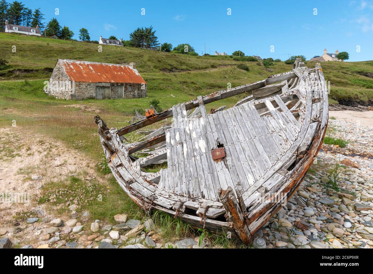 TALMINE AND TALMINE BAY SUTHERLAND SCOTLAND IN SUMMER THE WRECK OF THE ...