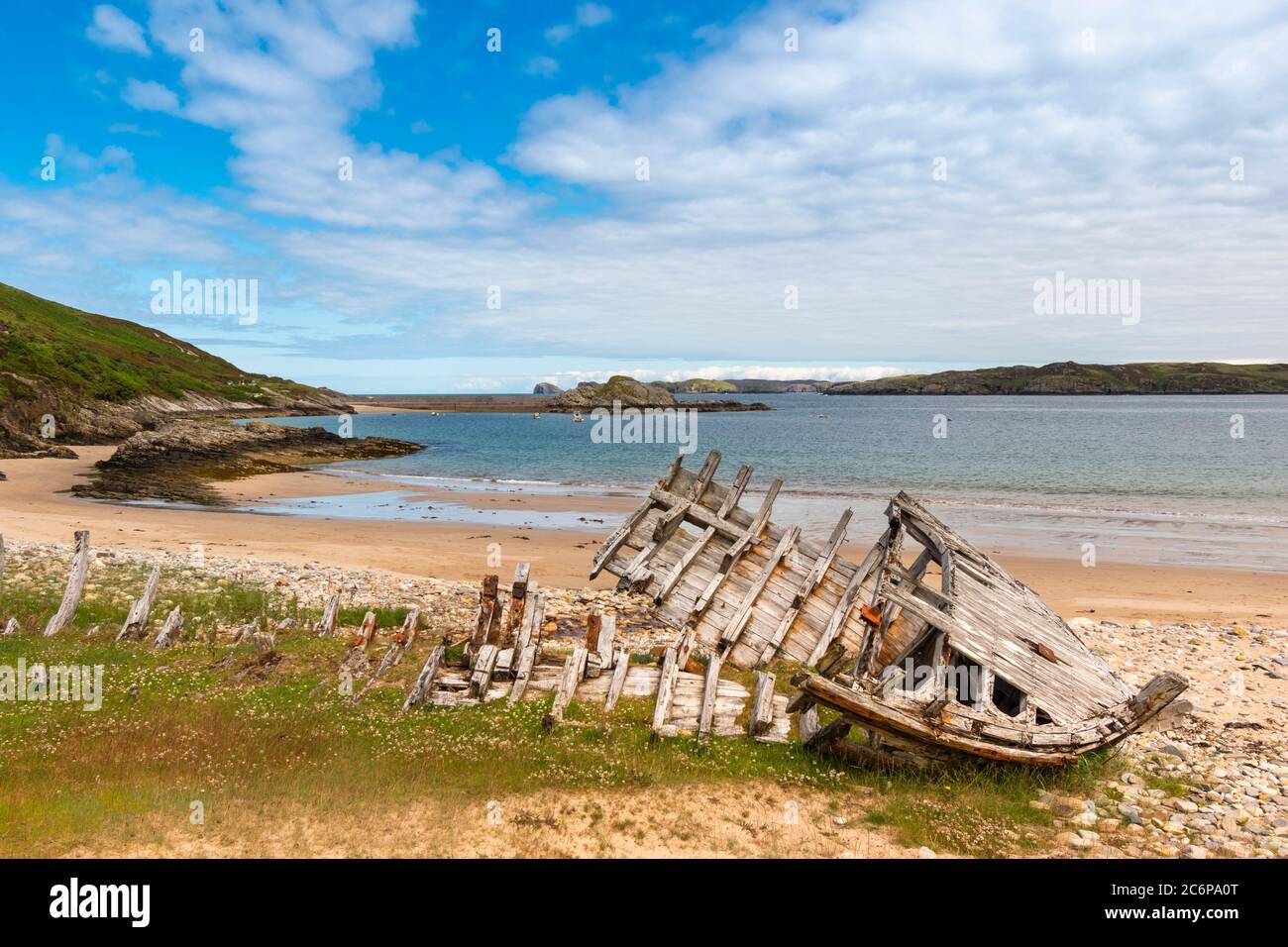 TALMINE AND TALMINE BAY SUTHERLAND SCOTLAND IN SUMMER THE WRECK OF THE ...