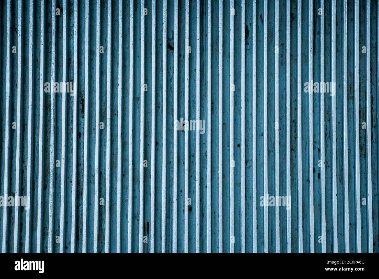 Striped blue metal plate texture close up Stock Photo - Alamy