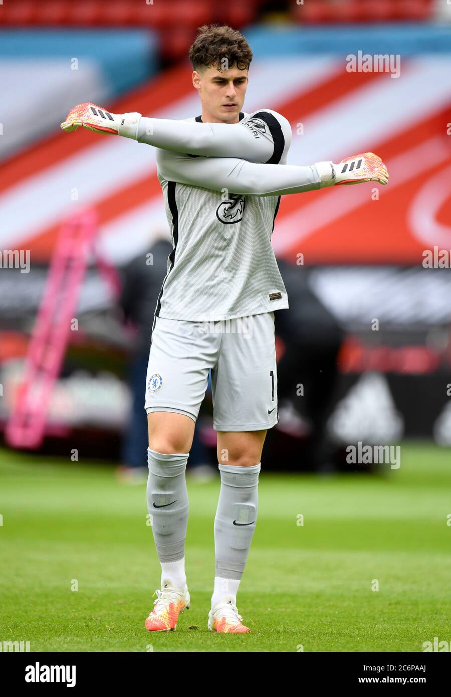Chelsea goalkeeper Kepa Arrizabalaga during the Premier League match at ...
