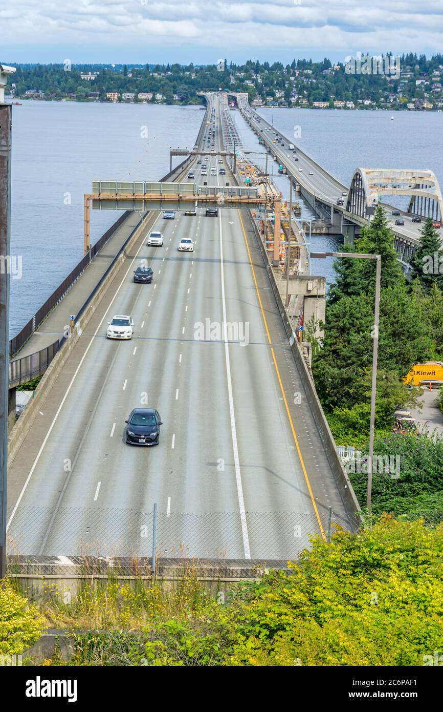 Interstate 90 floating bridges hi-res stock photography and images - Alamy