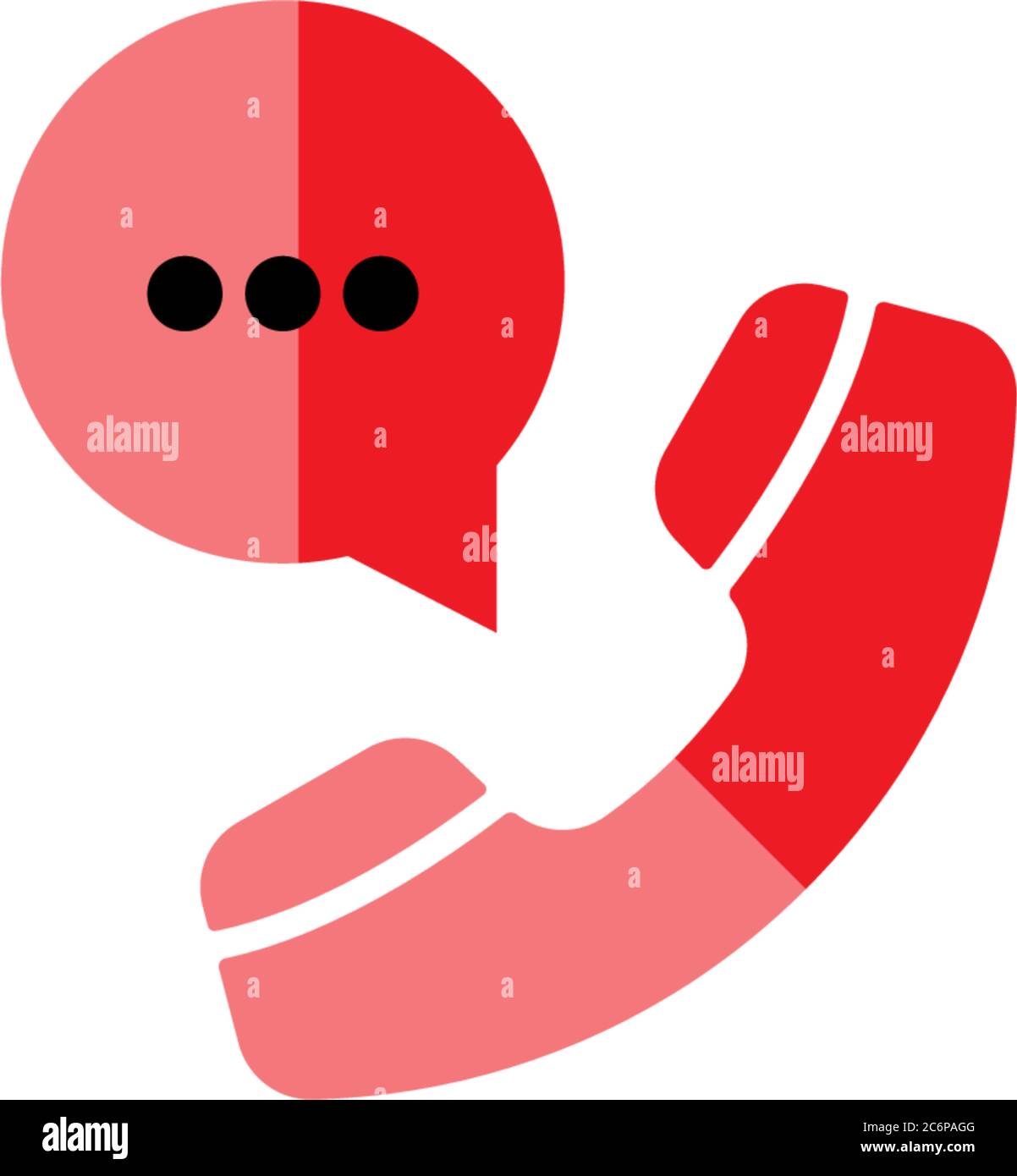 Phone bubble chat icon logo vector template Stock Vector Image & Art ...