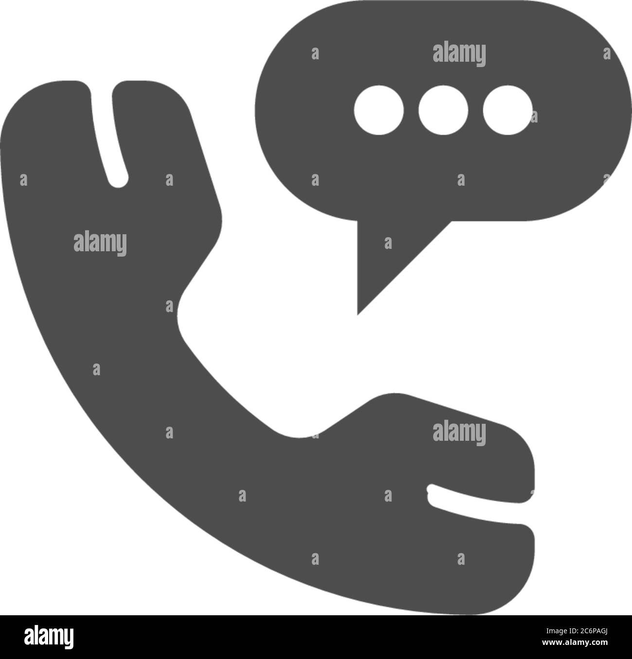 Phone bubble chat icon logo vector template Stock Vector Image & Art ...