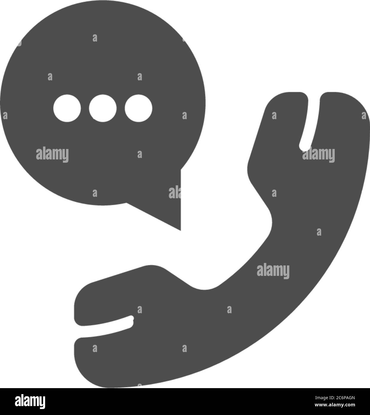 Phone bubble chat icon logo vector template Stock Vector Image & Art ...