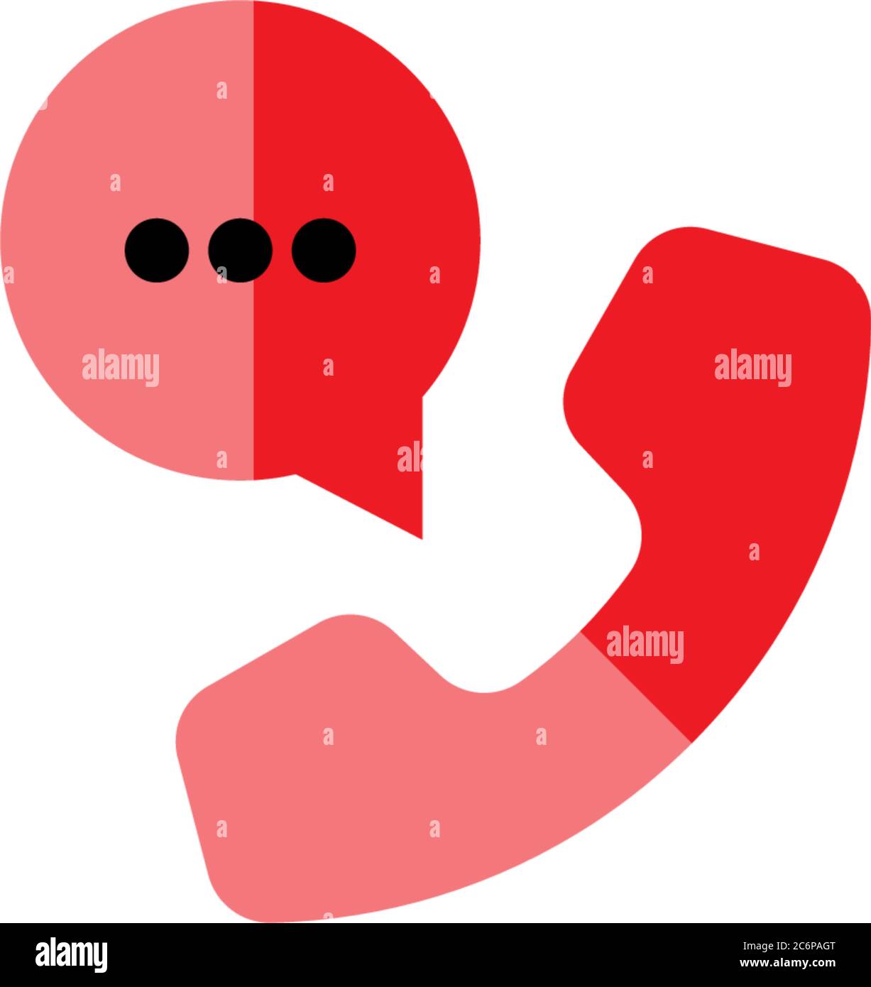 Phone bubble chat icon logo vector template Stock Vector Image & Art ...
