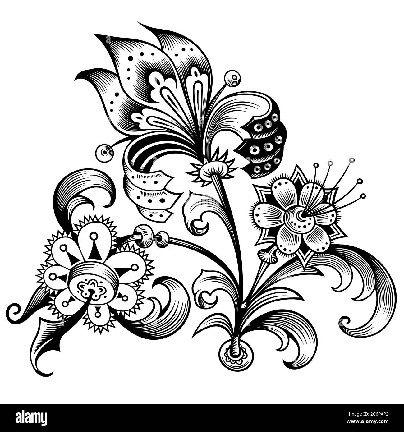 Engraved decor Black and White Stock Photos & Images - Alamy