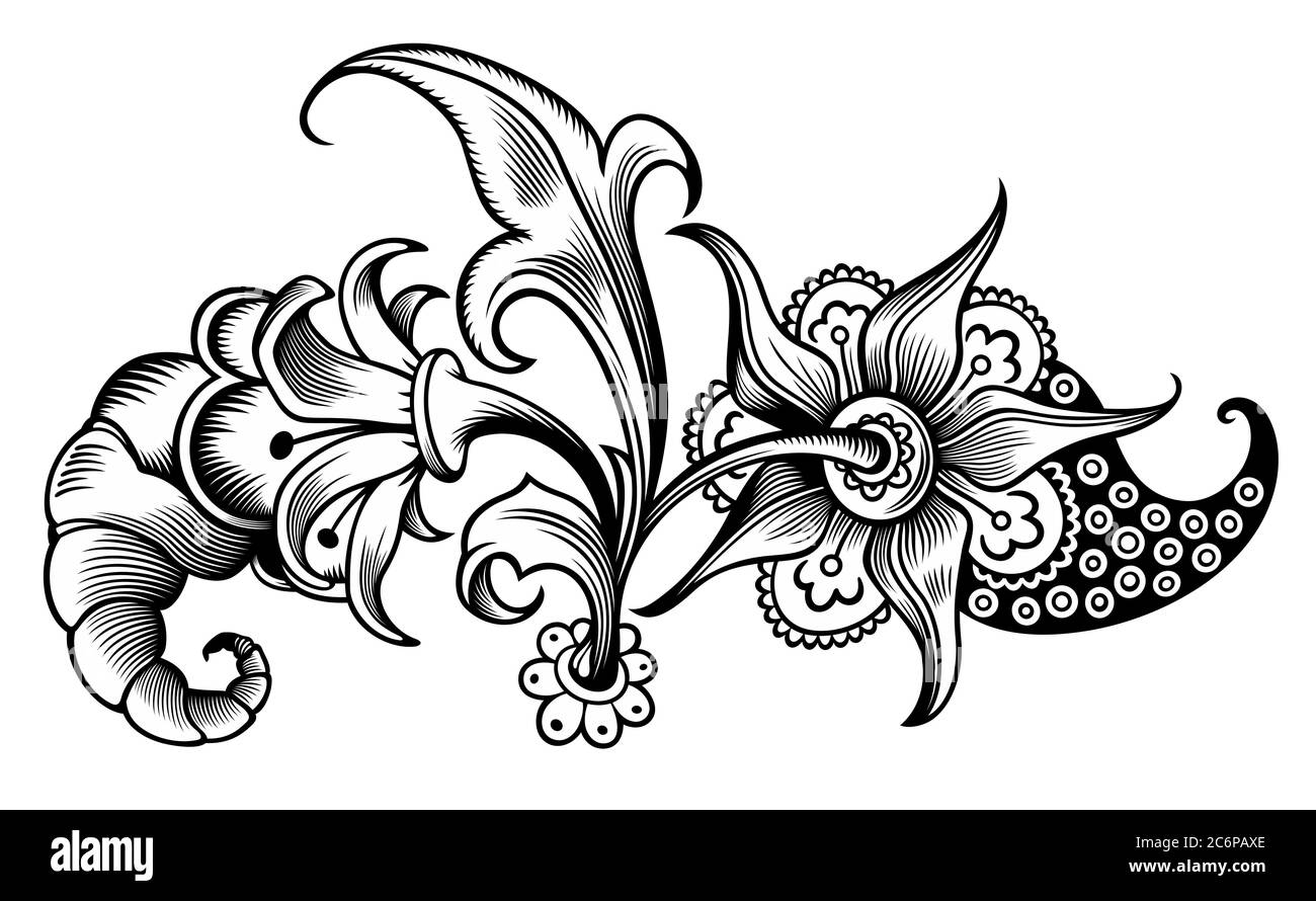 Engraved decor Black and White Stock Photos & Images - Alamy