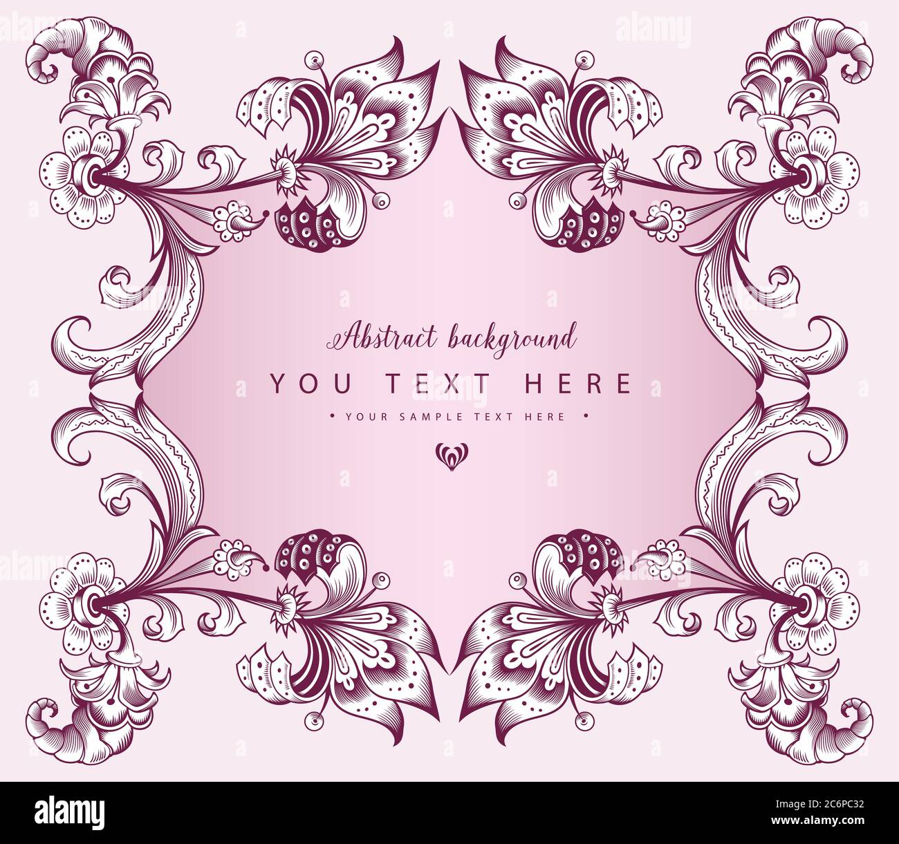 Floral hand drawn vector border Stock Vector Image & Art - Alamy