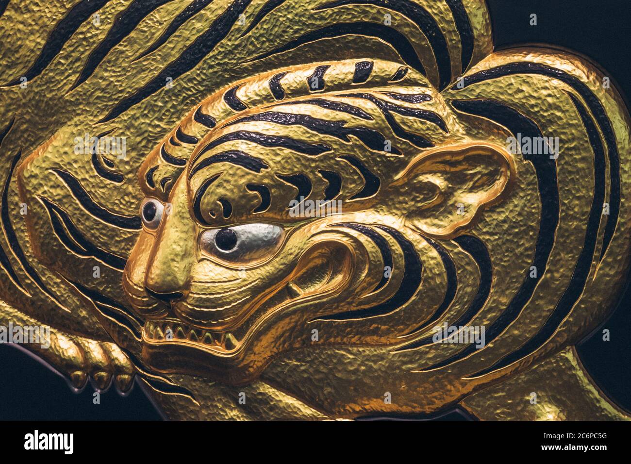 Golden figures, city of Osaka Japan Stock Photo - Alamy