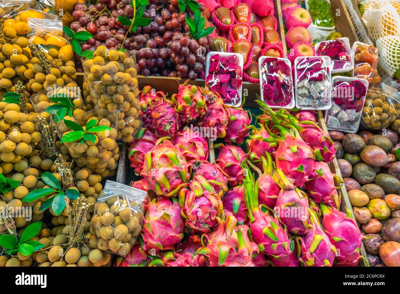 Fresh fruits at local market at Phuket, Thailand Stock Photo - Alamy
