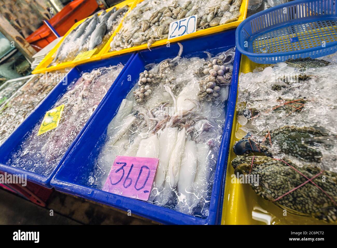 Fresh fish at local market at Phuket, Thailand Stock Photo - Alamy