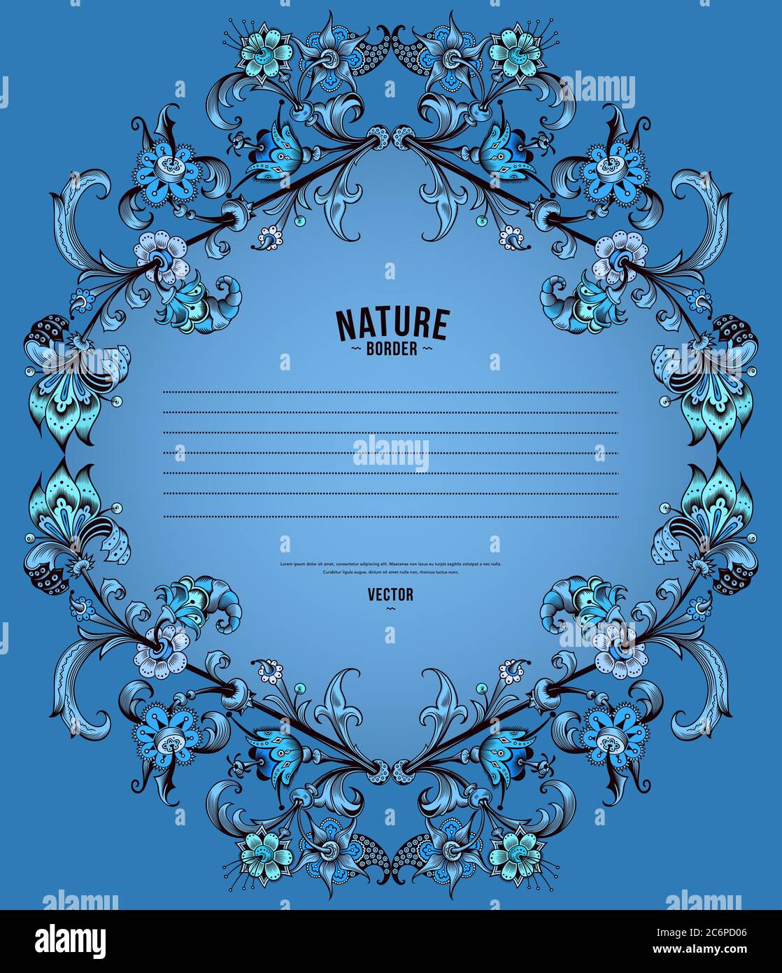 Vintage border engraved hi-res stock photography and images - Alamy