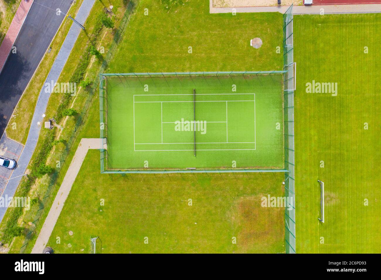 Tennis match aerial wimbledon hi-res stock photography and images - Alamy