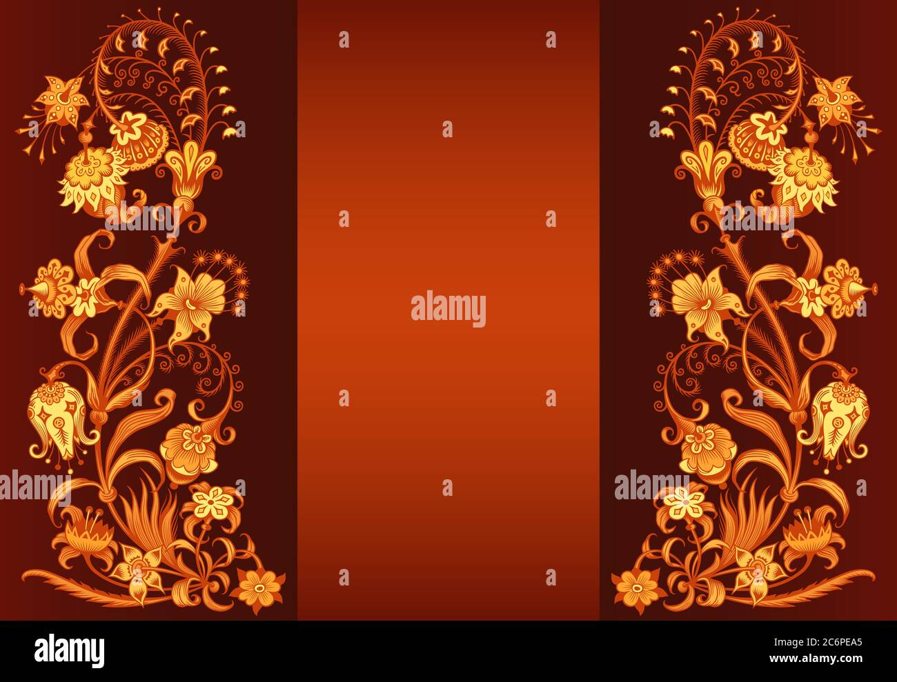 Floral hand drawn vector vintage border Stock Vector Image & Art - Alamy