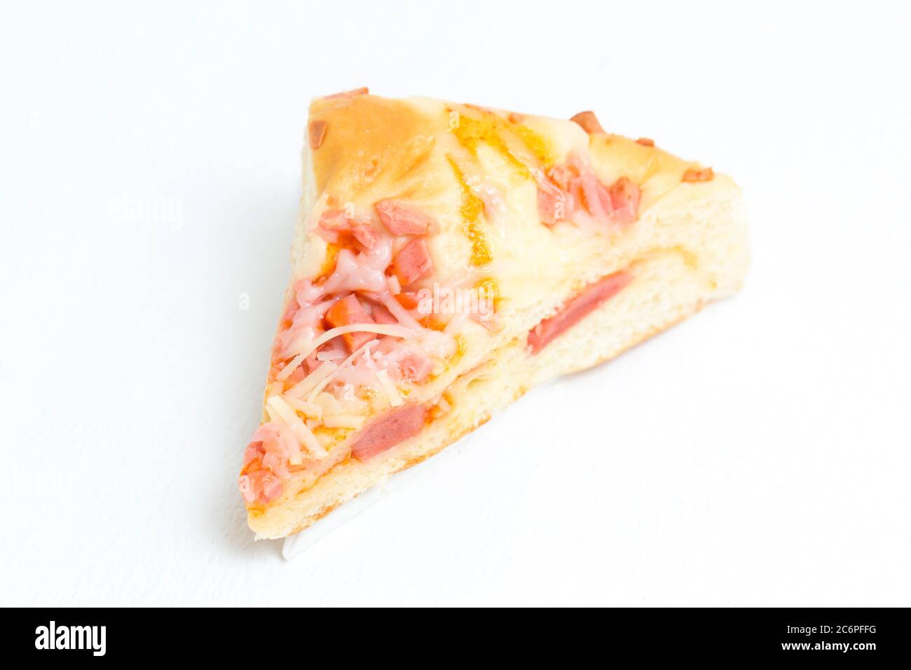 Pizza bread isolated on white background Stock Photo - Alamy