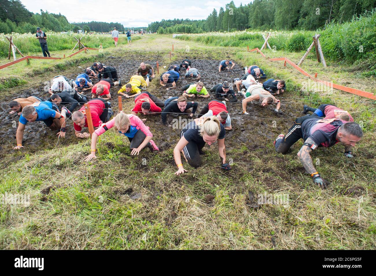 2020 07 11. Vilnius, Lithuania. Extreme Obstacle Course "ALFA RUN 2020 ...