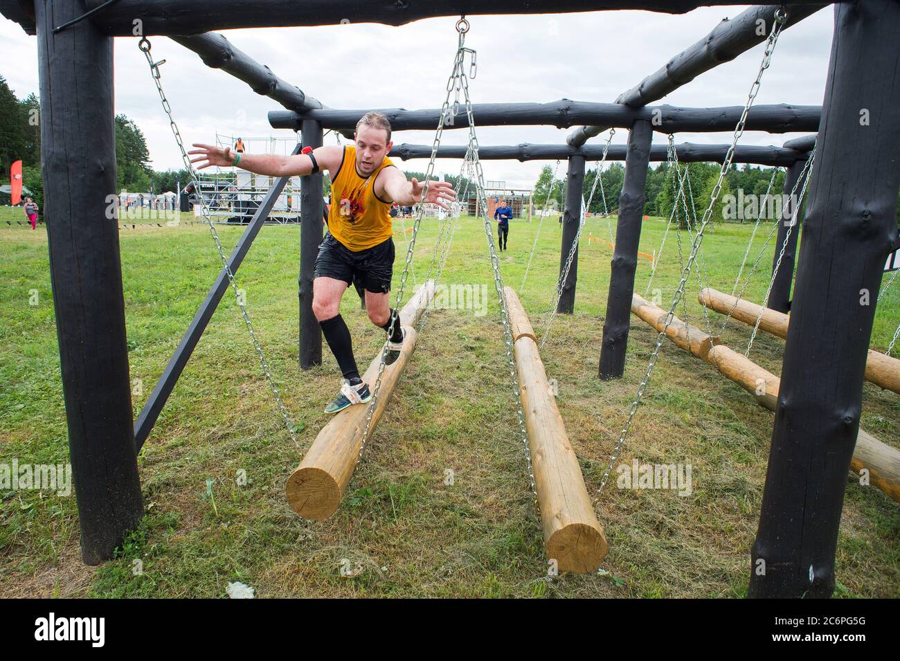 2020 07 11. Vilnius, Lithuania. Extreme Obstacle Course "ALFA RUN 2020 ...