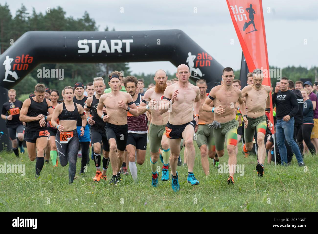 2020 07 11. Vilnius, Lithuania. Extreme Obstacle Course "ALFA RUN 2020 ...