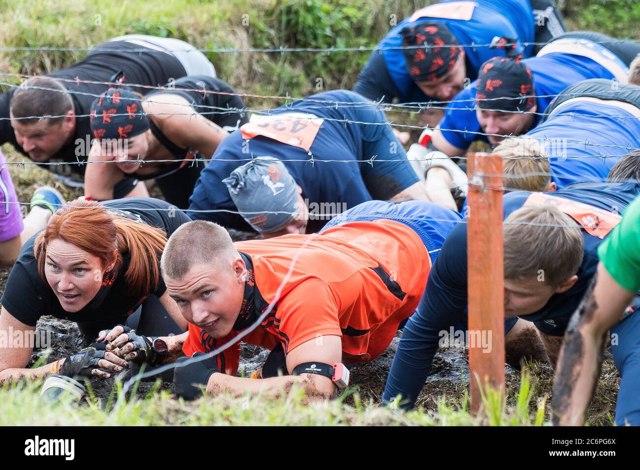 2020 07 11. Vilnius, Lithuania. Extreme Obstacle Course "ALFA RUN 2020 ...
