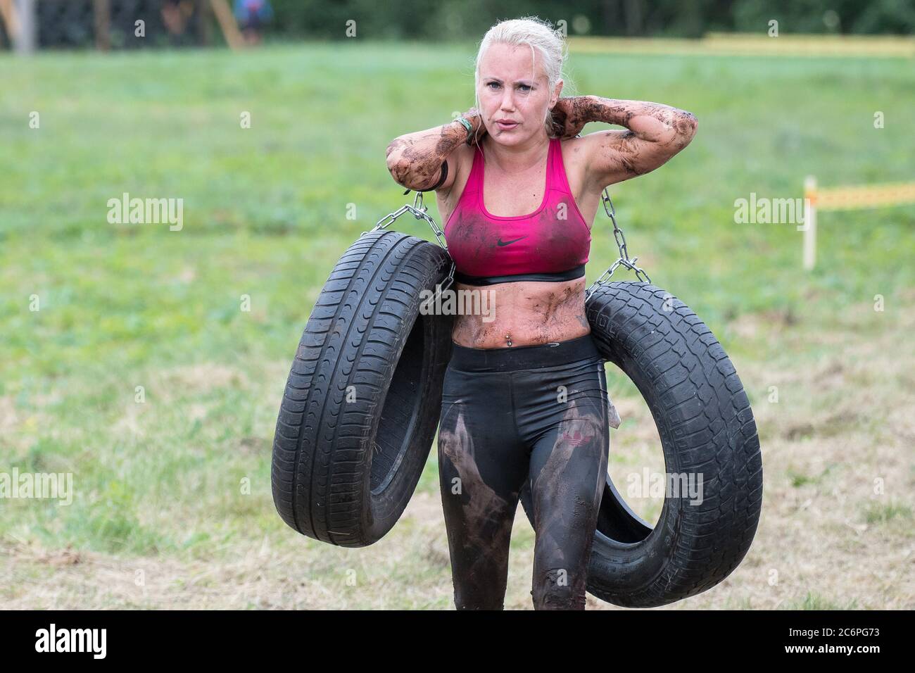 2020 07 11. Vilnius, Lithuania. Extreme Obstacle Course "ALFA RUN 2020 ...