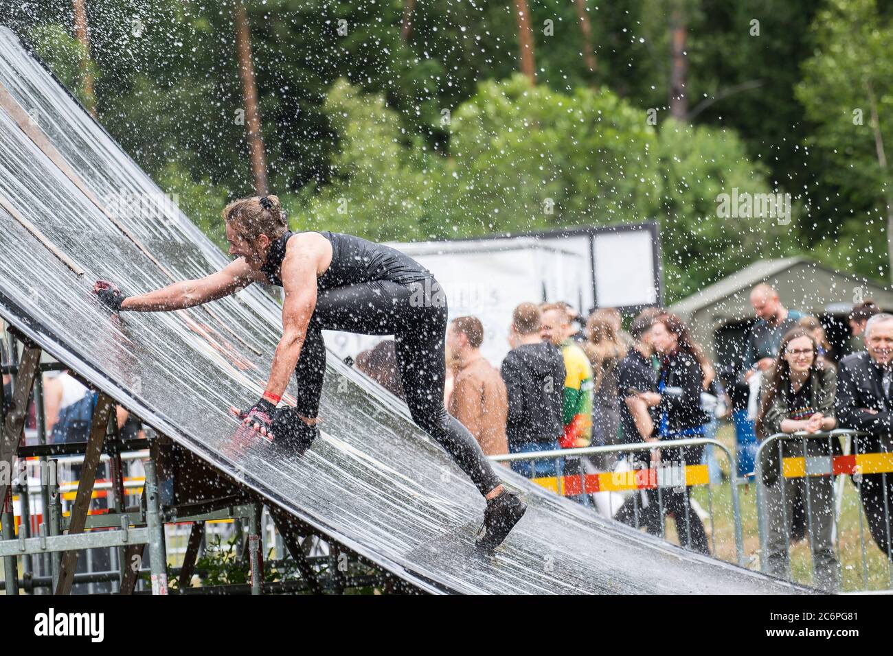 2020 07 11. Vilnius, Lithuania. Extreme Obstacle Course "ALFA RUN 2020 ...