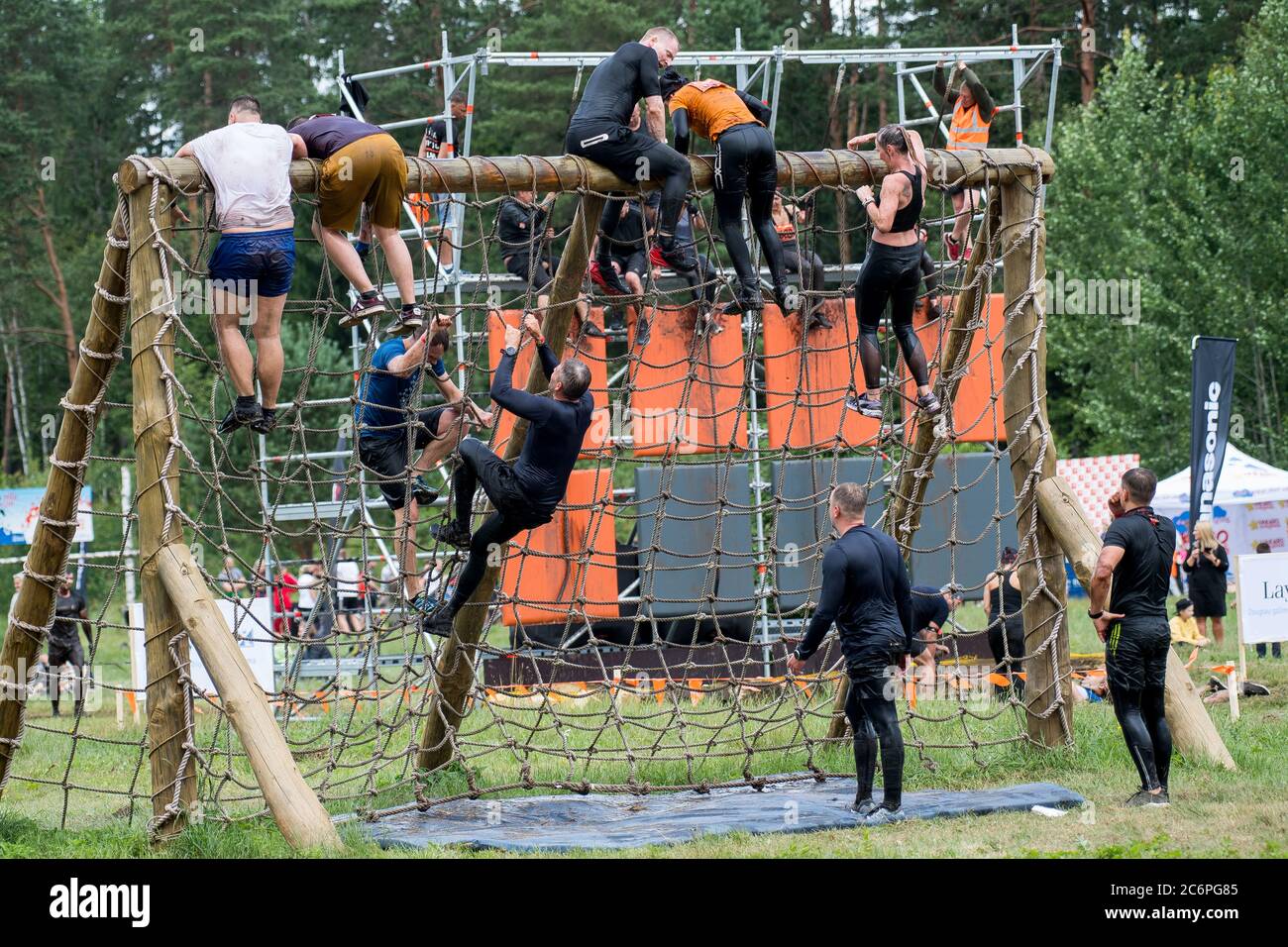 2020 07 11. Vilnius, Lithuania. Extreme Obstacle Course "ALFA RUN 2020 ...
