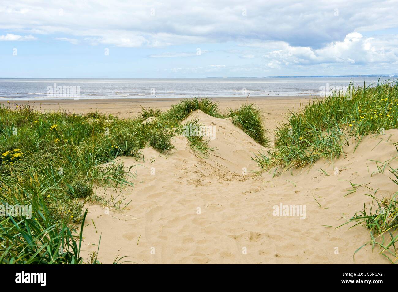 Sand dunes, Berrow Beach, Somerset, England Stock Photo - Alamy