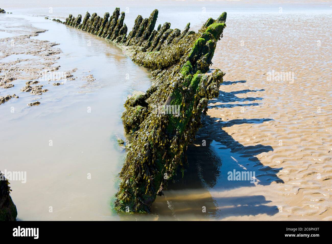 SS Nornan, Berrow Beach, Somerset, England Stock Photo - Alamy