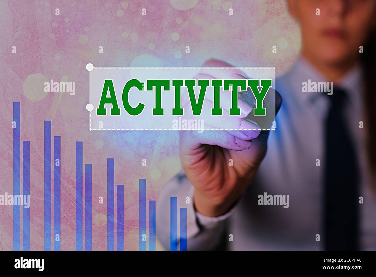 Text sign showing Activity. Business photo showcasing the condition ...