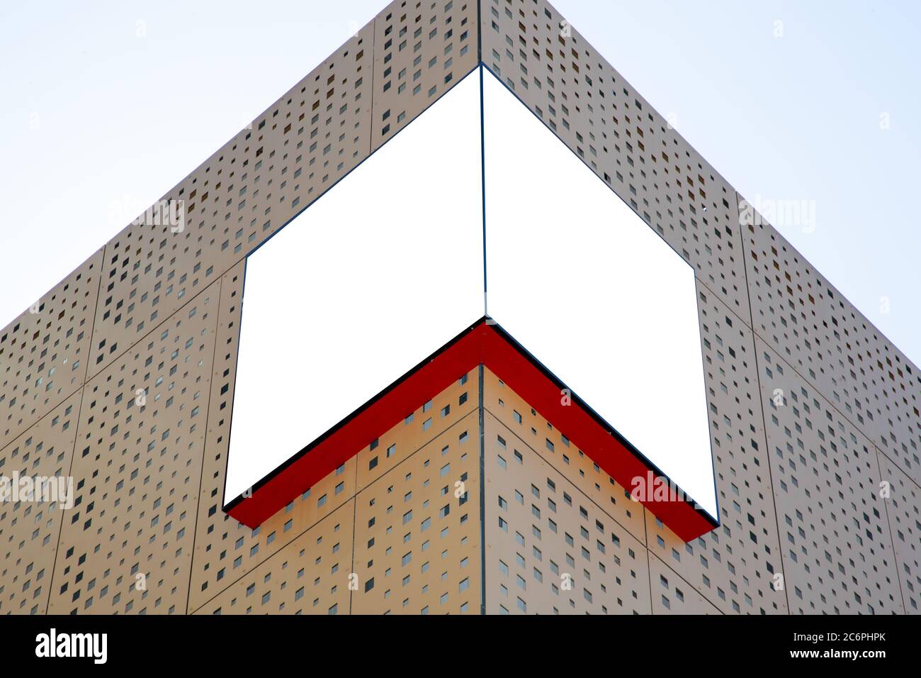 Blank corner shop outdoor signage white signboard store mockup sign ...