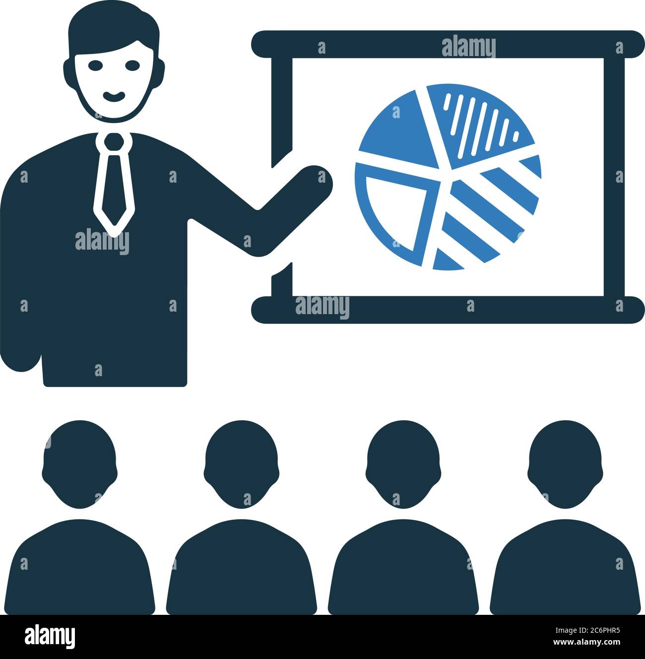 Business Presentation Icon. Beautiful design and fully editable vector ...