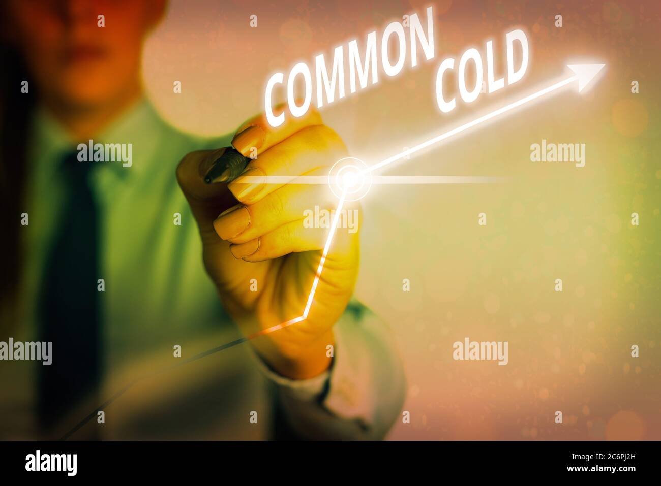 Word writing text Common Cold. Business photo showcasing viral ...