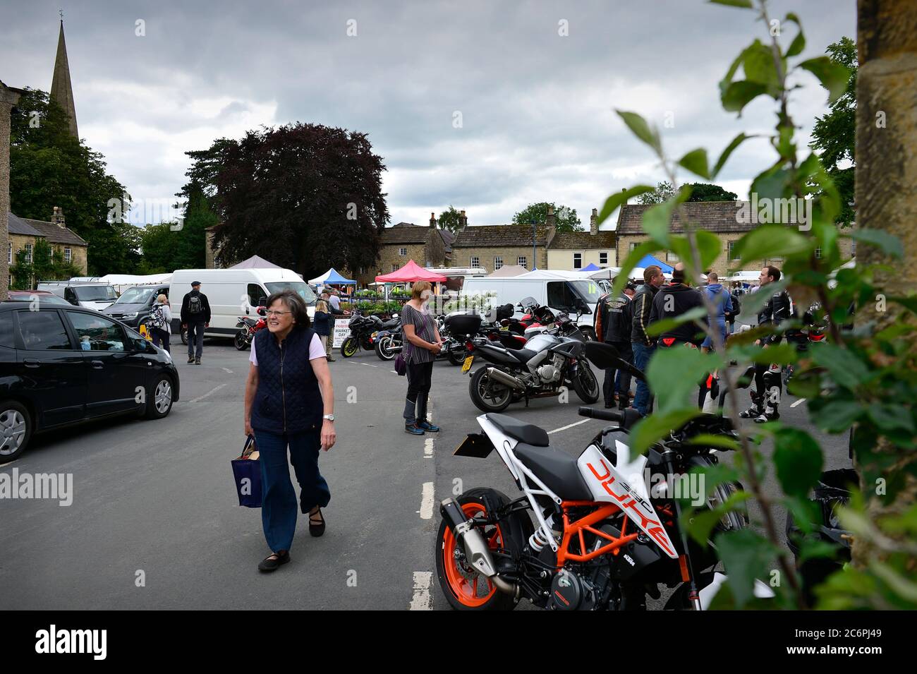 Masham Market Place North Yorkshire England UK Stock Photo - Alamy