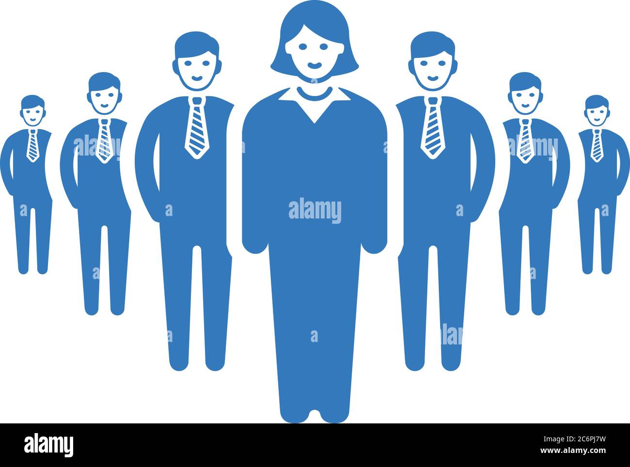 Lady boss / female leader icon. Beautiful design and fully editable ...