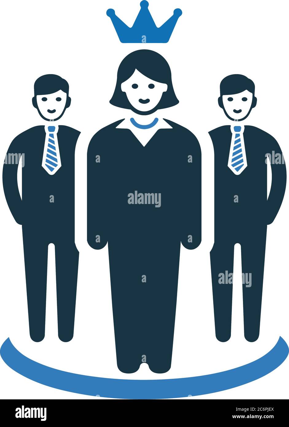 Business woman / female leader icon. Beautiful design and fully ...