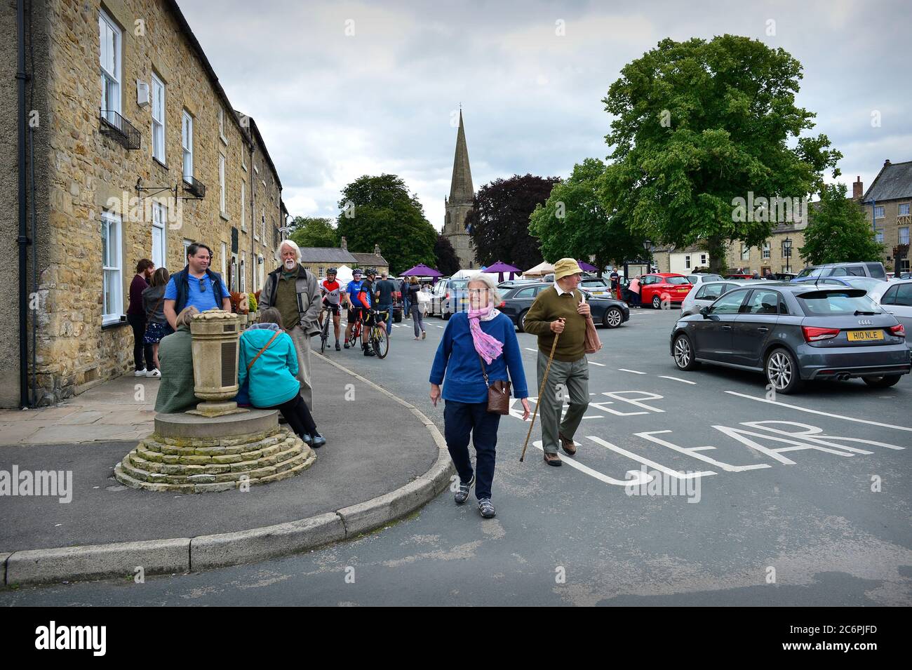 Masham Market Place North Yorkshire England UK Stock Photo - Alamy