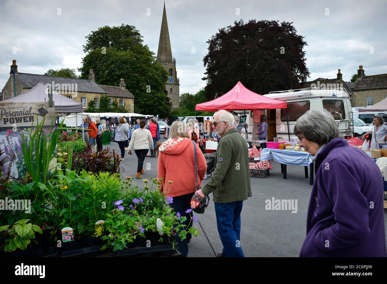 Masham Market Place North Yorkshire England UK Stock Photo - Alamy