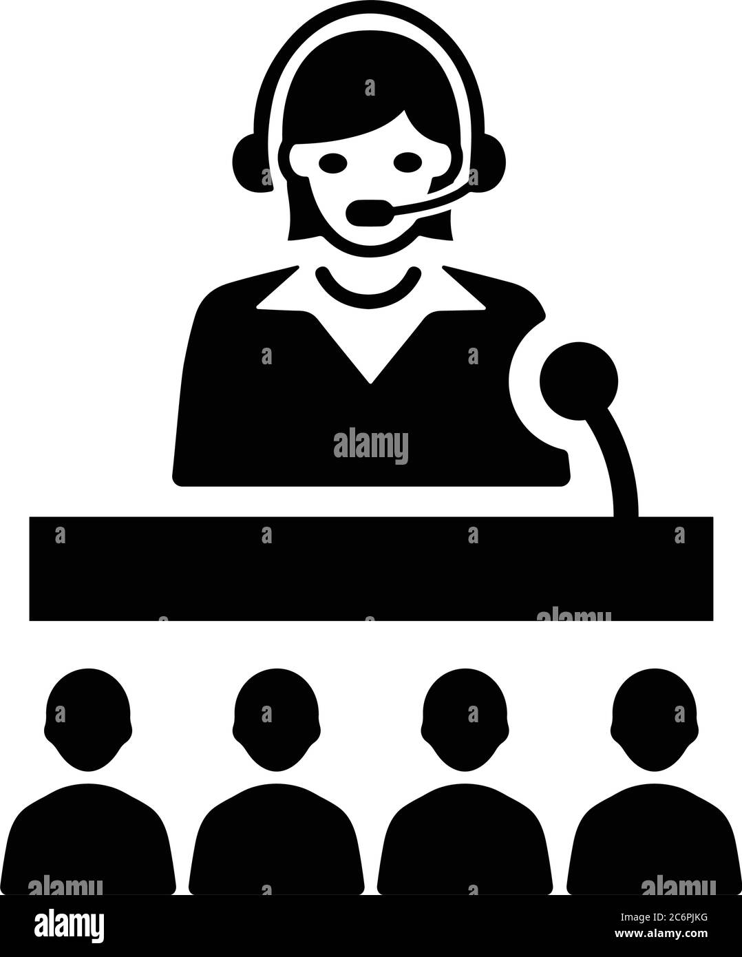 Conference, lecture, speech icon. Use for commercial, print media, web ...