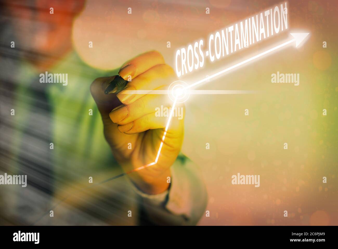 Word writing text Cross Contamination. Business photo showcasing ...