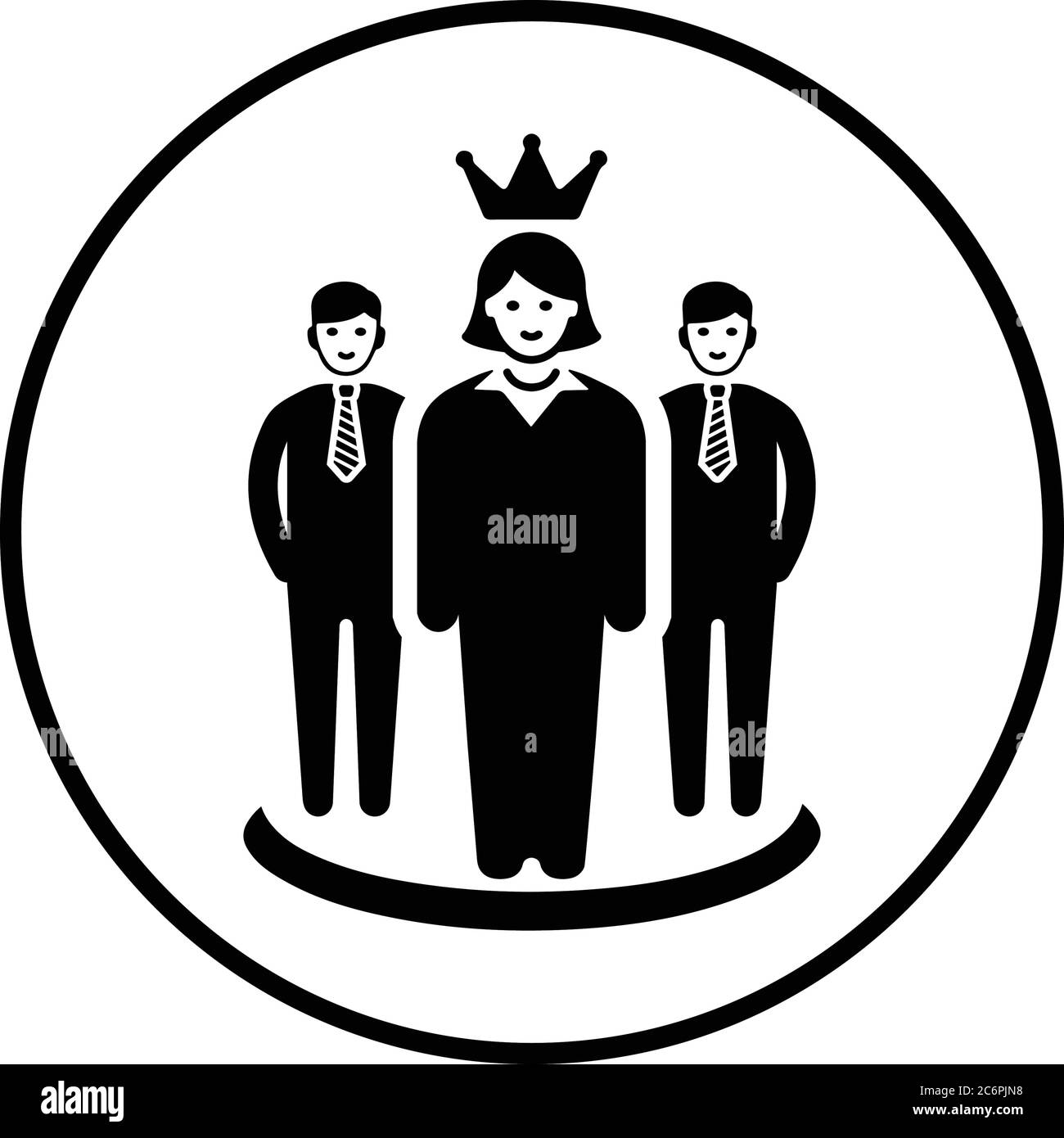 Business woman / female leader icon. Beautiful design and fully ...