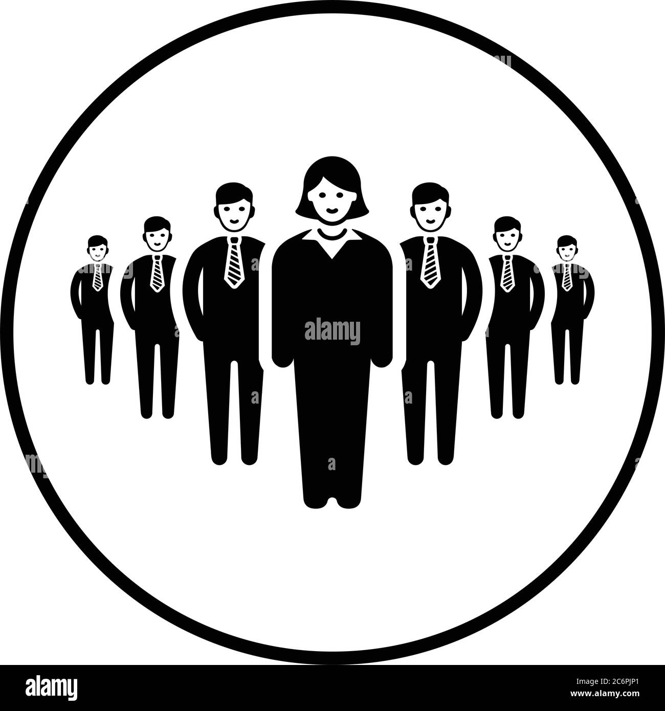 Female boss Black and White Stock Photos & Images - Alamy